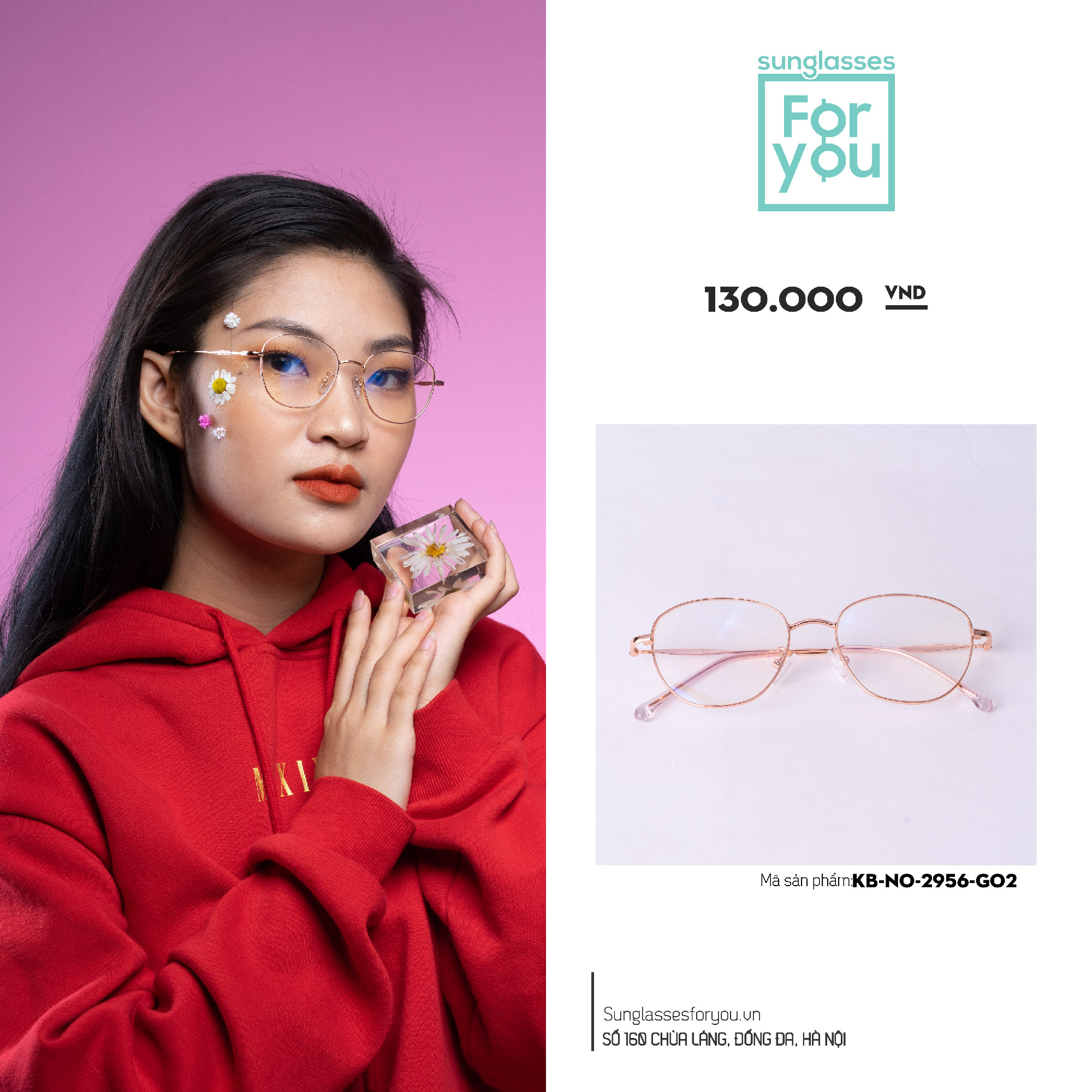 GỌNG KIM LOẠI NO-2956-Vàng | Chuyên Gọng Kính Cận, Kính Nam, Kính Nữ, Kính Râm - Cửa Hàng Kính Mắt